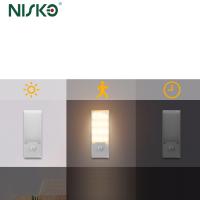 China Wireless USB Rechargeable Magnetic Induction Night Lamp 3000K Warm White PIR Motion Sensor Light for sale