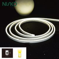 China DC12V COB LED Silicone Strip Light 3000K 4000K Cuttable Flexible Tape Lamp for Indoor Home for sale