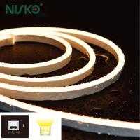 China DC12V COB LED Silicone Strip Light 3000K 4000K Cuttable Flexible Tape Lamp for Indoor Home for sale