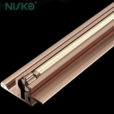 China Rotatable Adjustable Angle LED Cabinet Light Bar 48V Surface Mounted Track Linear Light 3000K 4000K for sale