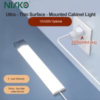 China Ultra-Thin LED Linear Batten Light 12W PIR Motion Sensor Surface Mounted Ceiling Stairs Lighting 3000K 4000K for sale