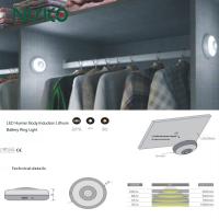 China Mini Wireless USB Cabinet Light PIR Motion Sensor Magnet Mounting Closet Night Lighting for sale