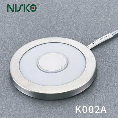 China Surface Mounted LED Cabinet Light DC 5V Round Recessed Ceiling Light With Knob Switch for sale