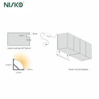 China Dimmable Motion Sensor Drawer Light Silver Cabinet Closet Lamp 3000K USB Rechargeable IP44 for sale