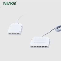 China Mini DuPont AMP Splitter Junction Box DC 12V 24V 4 Way 6 Way LED Strip Light Connector for sale
