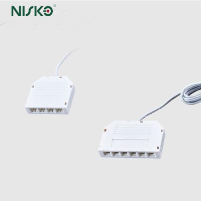 China Mini DuPont AMP Splitter Junction Box DC 12V 24V 4 Way 6 Way LED Strip Light Connector for sale