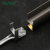China Ultra-Thin 8.3mm Aluminum Profile LED Strip Light with 8mm Tempered Glass Diffuser DC 12V for sale