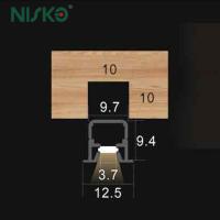 China Mini Indoor LED Cabinet Light Strip 9.7mm Height Built-In Aluminum Profile Linear Closet Light Bar DC 12V for sale