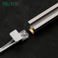 China Mini Indoor LED Cabinet Light Strip 9.7mm Height Built-In Aluminum Profile Linear Closet Light Bar DC 12V for sale