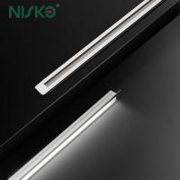 China Mini Indoor LED Cabinet Light Strip 9.7mm Height Built-In Aluminum Profile Linear Closet Light Bar DC 12V for sale