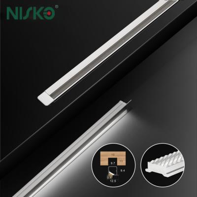China Customized LED Strip Light Embedded Aluminum Profile 9.7mm Height for Closets Lighting for sale
