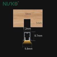 China Mini Ultra-thin 8.8mm Aluminum LED Strip Light Bar for Closet Shelf Panel Indoor Lighting 12V for sale