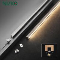 China Customized Aluminum LED Strip Light Recessed Slim Bar Light 9.8mm Height 12V for Shelves for sale