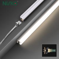 China Customized Aluminum LED Strip Light Recessed Slim Bar Light 9.8mm Height 12V for Shelves for sale