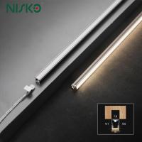 China Customized Aluminum LED Strip Light Recessed Slim Bar Light 9.8mm Height 12V for Shelves for sale