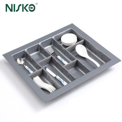China Flatware Tray Cultery Silverware Storage Organizer Kitchen Accessories Storage Solutions for sale