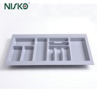 China NISKO Kitchen Cutlery Tray Storage Flatware Utensil Insert Drawer 12 Adjustable Sections 40-60cm for sale