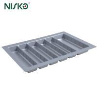 China Kitchen Cultery Tray Insert Drawer Silverware Storage Organizer For Soft Close Box for sale