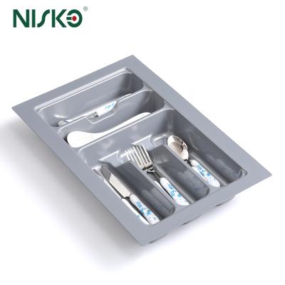 China Kitchen Flatware Tray Cutlery Insert Drawer Utensil Silverware Storage Organizer for sale