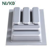 China Kitchen Flatware Tray Cutlery Insert Drawer Utensil Silverware Storage Organizer for sale