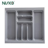 China BPA-Free Kitchen Flatware Tray Storage Organizer Cutlery Drawer Insert 10 Compartments 40-60cm for sale