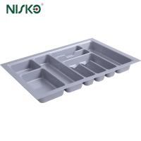China Modular Kitchen Silverware Storage Organizer Flatware Tray Cutlery Drawer Insert 40-60cm for sale