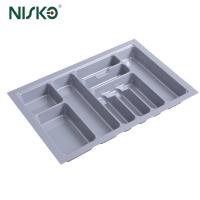 China Modular Kitchen Silverware Storage Organizer Flatware Tray Cutlery Drawer Insert 40-60cm for sale