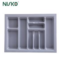 China Modular Kitchen Silverware Storage Organizer Flatware Tray Cutlery Drawer Insert 40-60cm for sale