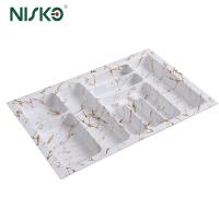 China Modular Kitchen Silverware Storage Organizer Flatware Tray Cutlery Drawer Insert 40-60cm for sale