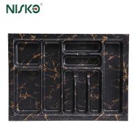 China Modular Kitchen Silverware Storage Organizer Flatware Tray Cutlery Drawer Insert 40-60cm for sale