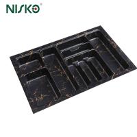 China Modular Kitchen Silverware Storage Organizer Flatware Tray Cutlery Drawer Insert 40-60cm for sale
