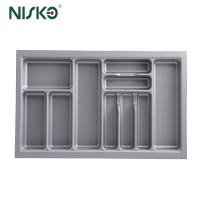 China NISKO 10-Compartment Cutlery Tray Drawer Insert for Forks Chopsticks Spoons Knives 40-60cm for sale