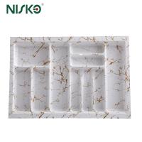China NISKO 10-Compartment Cutlery Tray Drawer Insert for Forks Chopsticks Spoons Knives 40-60cm for sale