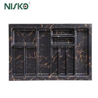 China NISKO 10-Compartment Cutlery Tray Drawer Insert for Forks Chopsticks Spoons Knives 40-60cm for sale