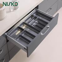 China NISKO 10-Compartment Cutlery Tray Drawer Insert for Forks Chopsticks Spoons Knives 40-60cm for sale