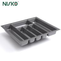 China Kitchen Silverware Storage Box Utensil Drawer Insert Flatware Cutlery Tray Organiser for sale