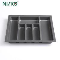 China Kitchen Silverware Storage Box Utensil Drawer Insert Flatware Cutlery Tray Organiser for sale