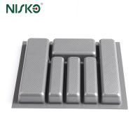 China Kitchen Silverware Storage Box Utensil Drawer Insert Flatware Cutlery Tray Organiser for sale