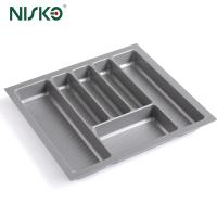 China Kitchen Silverware Storage Box Utensil Drawer Insert Flatware Cutlery Tray Organiser for sale