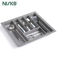 China Kitchen Silverware Storage Box Utensil Drawer Insert Flatware Cutlery Tray Organiser for sale
