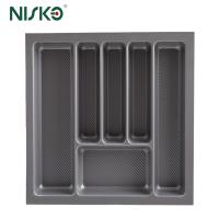 China Kitchen Silverware Storage Box Utensil Drawer Insert Flatware Cutlery Tray Organiser for sale