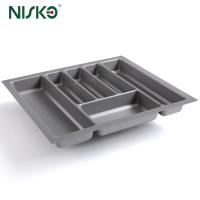 China Kitchen Silverware Storage Box Utensil Drawer Insert Flatware Cutlery Tray Organiser for sale