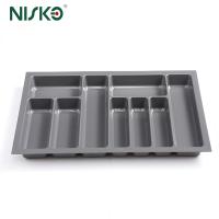 China Modular Flatware Organiser 8-10 Compartments Cutlery Tray Drawer Kitchen Accessories Holder BPA-Free Plastic for sale
