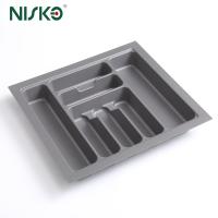 China Modular Flatware Organiser 8-10 Compartments Cutlery Tray Drawer Kitchen Accessories Holder BPA-Free Plastic for sale