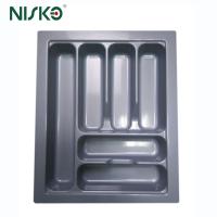 China Flatware Tray Sliverware Storage Box Cutlery Drawer Insert Kitchen Storage Solutions for sale