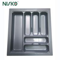 China Flatware Tray Sliverware Storage Box Cutlery Drawer Insert Kitchen Storage Solutions for sale