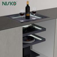 China Built-in Intelligent Touch Lift Wine Bottle Shelves - 603×528×746mm Dimensions, 220V Operation for Kitchen Cabinet Storage for sale