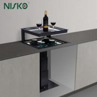 China Built-in Intelligent Touch Lift Wine Bottle Shelves - 603×528×746mm Dimensions, 220V Operation for Kitchen Cabinet Storage for sale