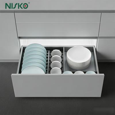 China Pull-Out Adjustable Shelves Plates Basket Dish Bowl Rack Organizer for Kitchen Storage for sale