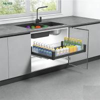 China Kitchen Undersink Basket Soft Close Sliding Drawer Organizer Pull-Out Cleaning Storage for sale